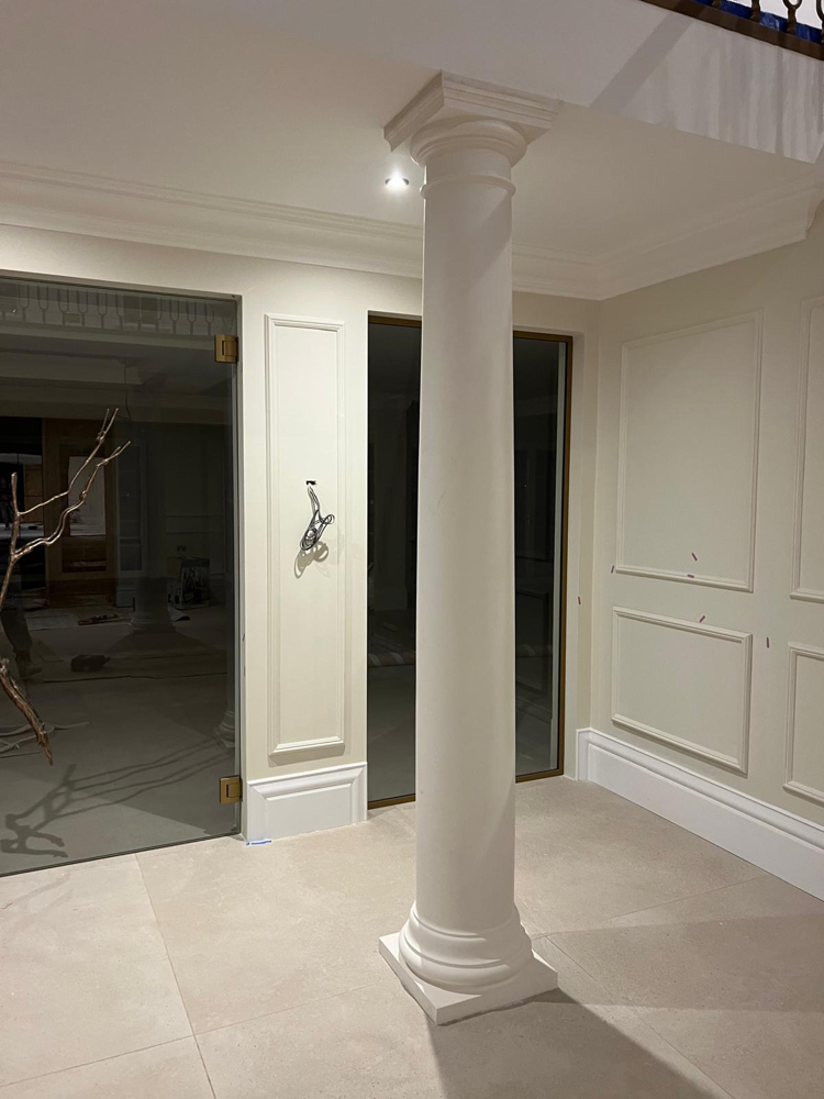 chatsworth-column-hallway. Hodkin & Jones | Fibrous Plaster | Plaster ...