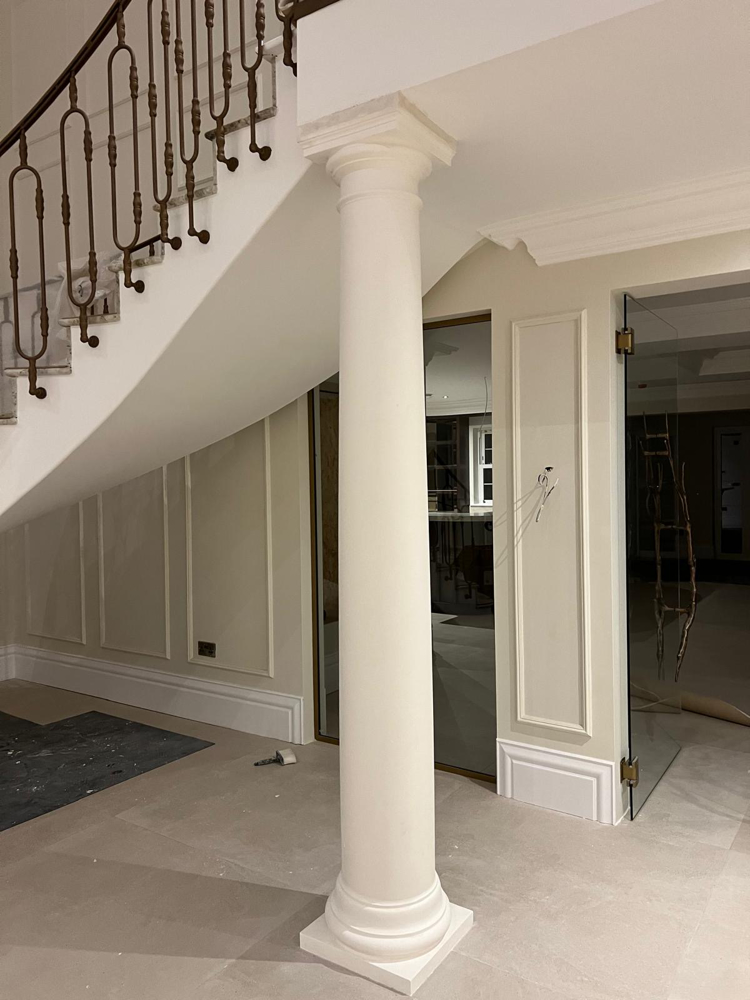 chatsworth-column-hallway. Hodkin & Jones | Fibrous Plaster | Plaster ...